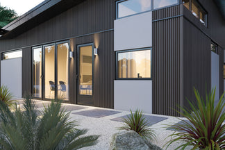 Charcoal Exterior Slat Siding Outdoor Wall Cladding Panels 5 Strip: 1 ...