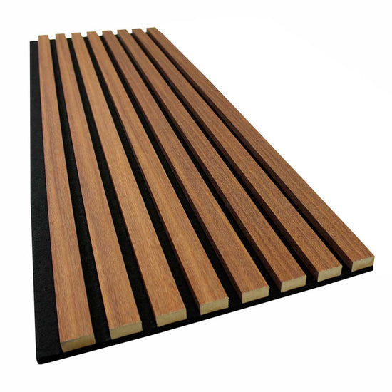 Maple Acoustic Wall Panels Soundproof Slat Wood Cladding Siding (12" W ...