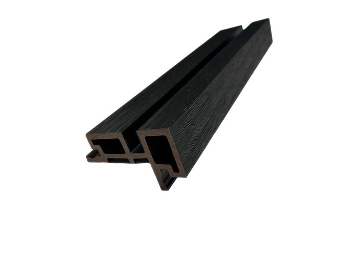 Black Slat Seamless Corner Trim for 5 Strip 1" Wide Slat Panels ...