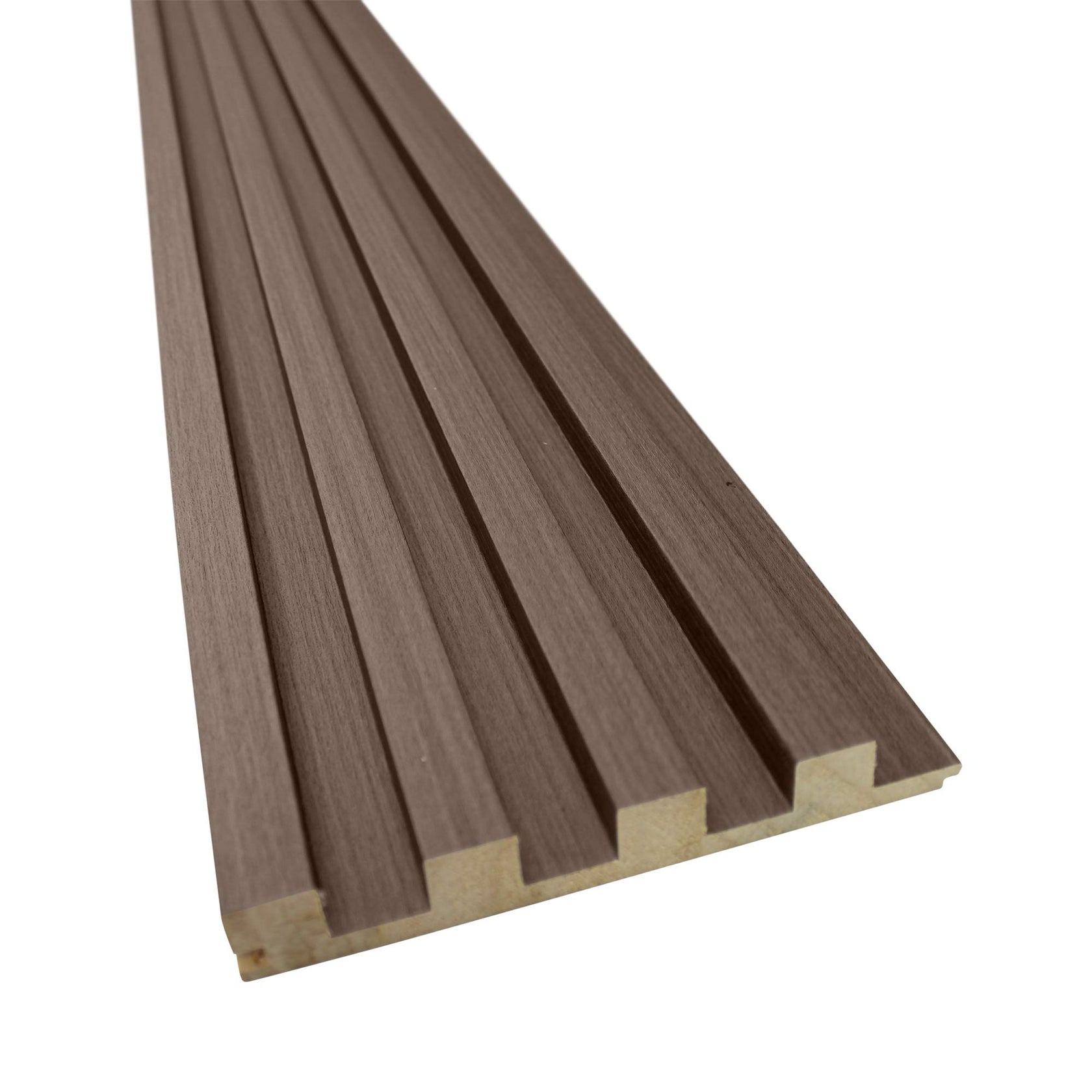Mocha Brown Wood Slat Panels for Walls - Stout (94" x 5 3/4 ...