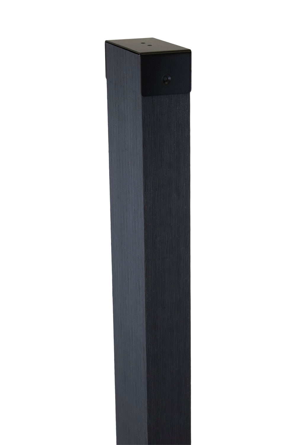 Black Interior-Exterior Timber Tube Composite Wood Slat Privacy Divide ...