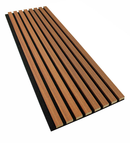 Maple Acoustic Wall Panels Soundproof Slat Wood Cladding Siding (12" W ...