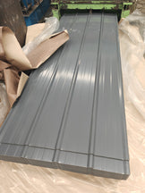 Slate Gray Steel Roof Panels Weather - Resistant Metal Roofing ...