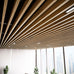 Suspended Slatted Wood Acoustic Drop Ceiling System - Light Oak ...