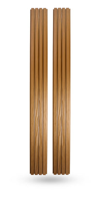Teak Embossed Wood-Effect Exterior Slat Wall Paneling for Outdoors ...