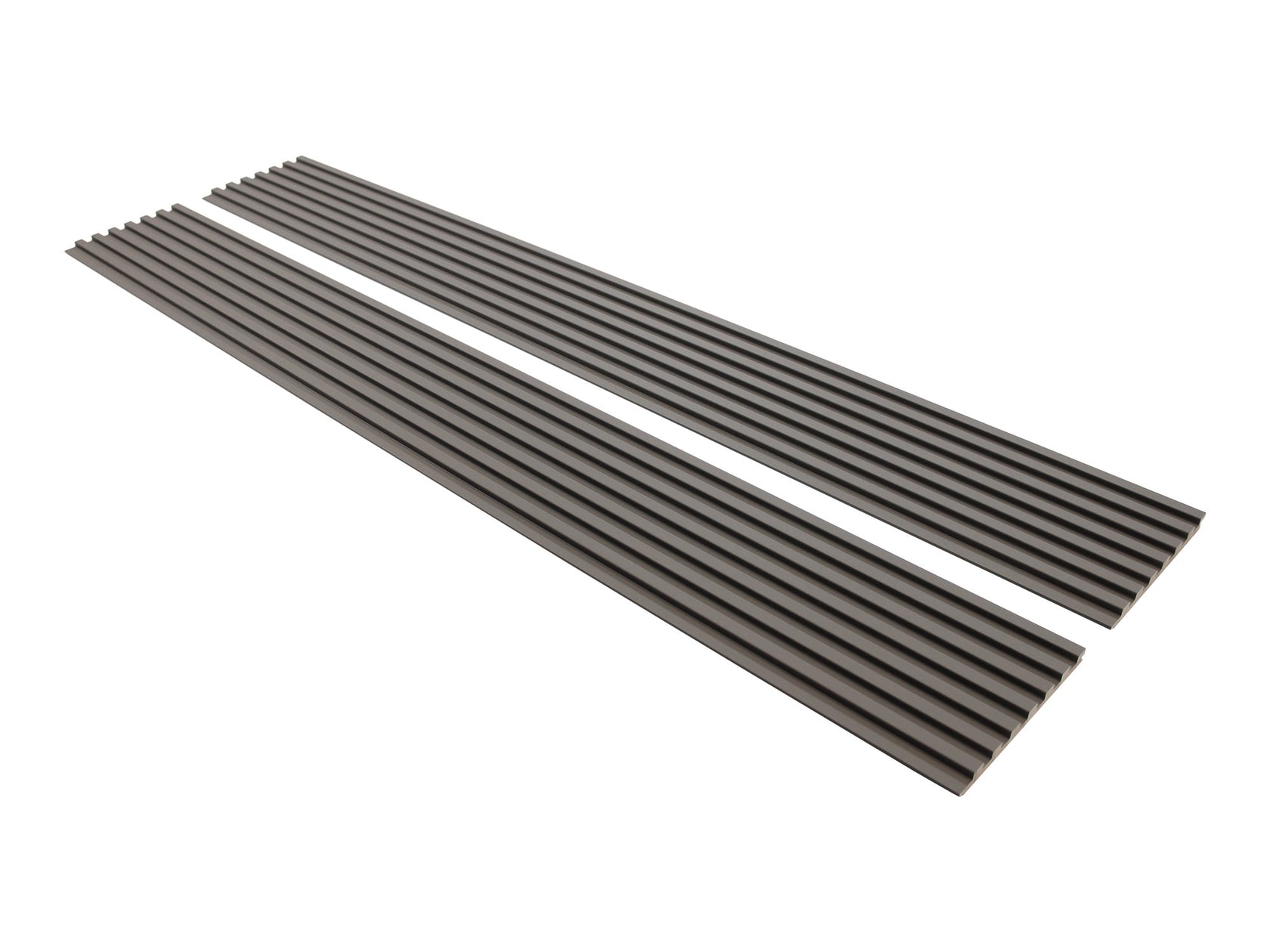 Pebble Gray Slat Wood Panels for Walls - Sleek (106" x 5 3/4 ...