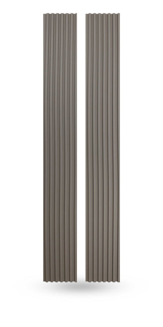 Pebble Gray Slat Wood Panels for Walls - Sleek (106" x 5 3/4 ...