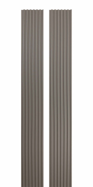 Pebble Gray Slat Wood Panels for Walls - Sleek (106" x 5 3/4 ...