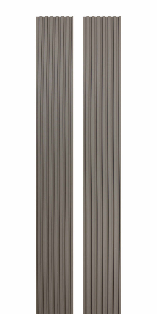 Pebble Gray Slat Wood Panels for Walls - Sleek (106" x 5 3/4 ...