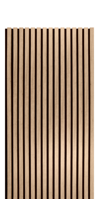 Light Walnut Acoustic Slat Wood Paneling for Soundproofing Walls - Wid ...