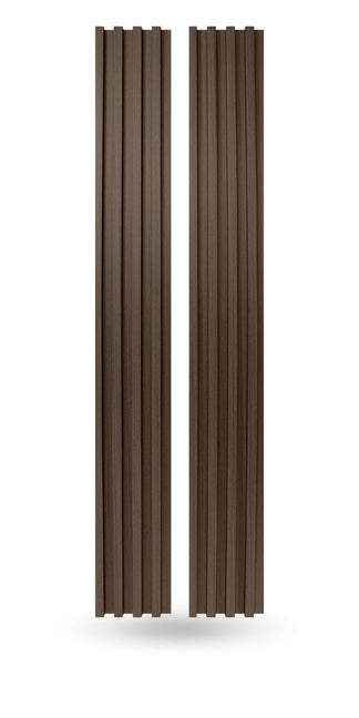 Mocha Brown Wood Slat Panels for Walls - Stout (94" x 5 3/4 ...