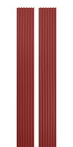 Satin Red Slat Wood Panels for Walls - Sleek (106" x 5 3/4 ...