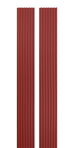 Satin Red Slat Wood Panels for Walls - Sleek (106" x 5 3/4 ...