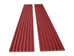 Satin Red Slat Wood Panels for Walls - Sleek (106" x 5 3/4 ...