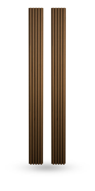 Weathered Teak Exterior Slat Siding Outdoor Wall Cladding Panels 5 Str ...