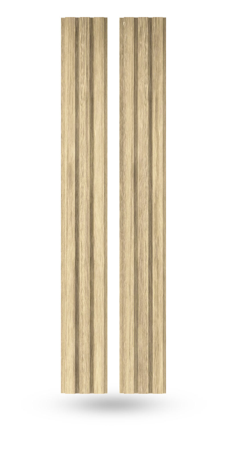 Unfinished Slat Wood Wall Panels Stain or Paint Grade - Broad (94.5" L ...