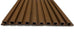 Weathered Teak Exterior Slat Siding Outdoor Wall Cladding Panels 5 Str ...