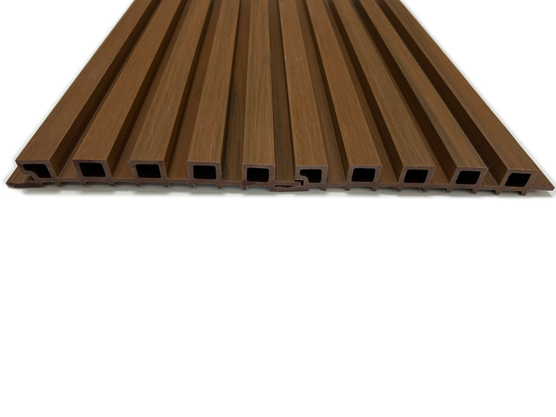 Weathered Teak Exterior Slat Siding Outdoor Wall Cladding Panels ...