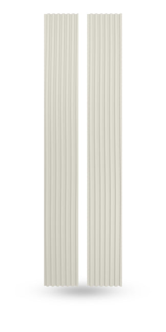 Pure-White Slat Wood Panels for Walls - Sleek (106" x 5 3/4 ...
